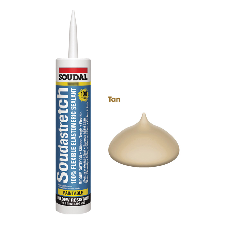 Soudastretch Acrylic Caulking - Tan 10.1oz | InterChem