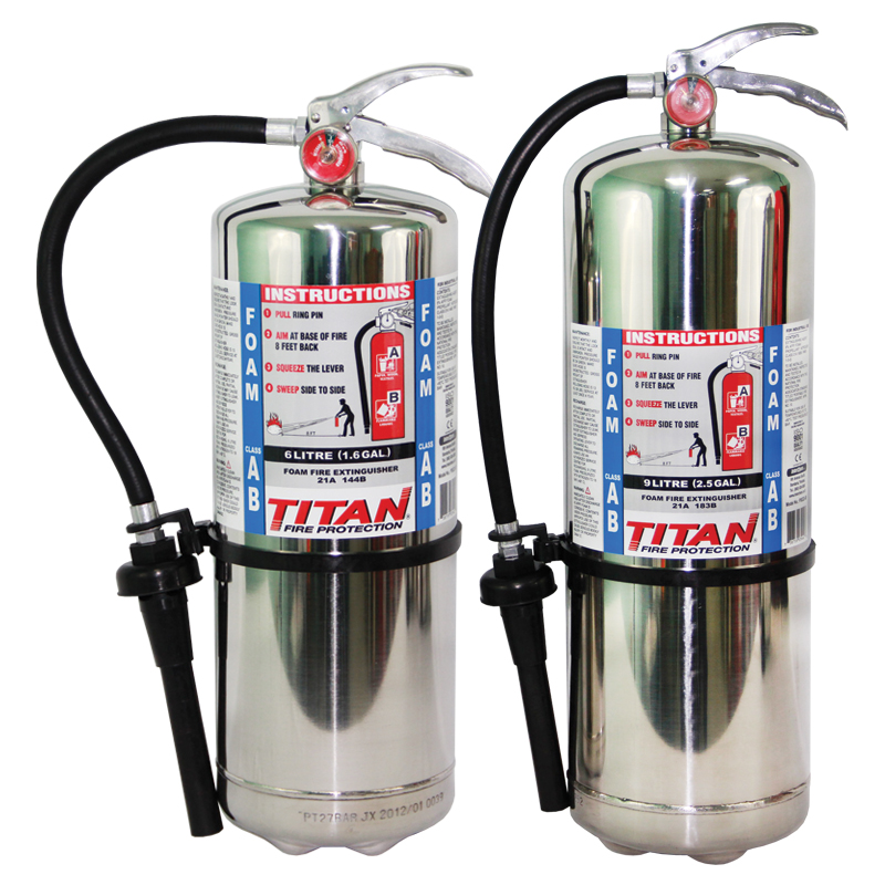 TITAN Foam Fire Extinguisher (Stainless Steel) | InterChem