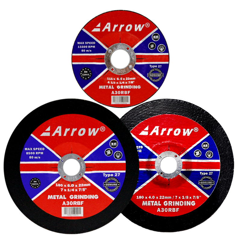 Arrow® Metal Grinding Discs - Depressed Centre | InterChem