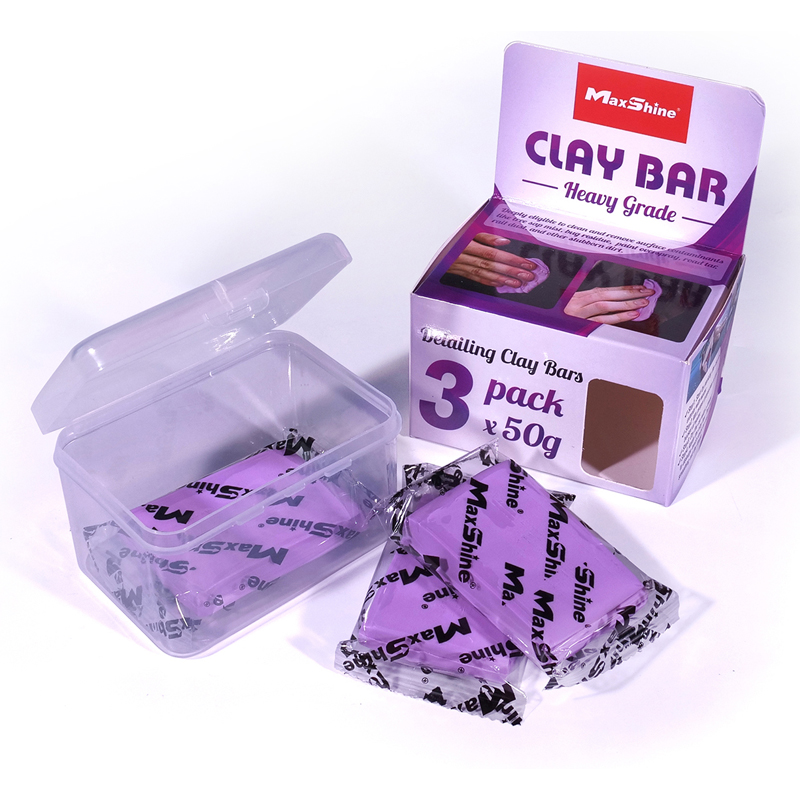 MaxShine Detailing Clay Bar -150g Heavy Grade (3pcs x 50g) | InterChem