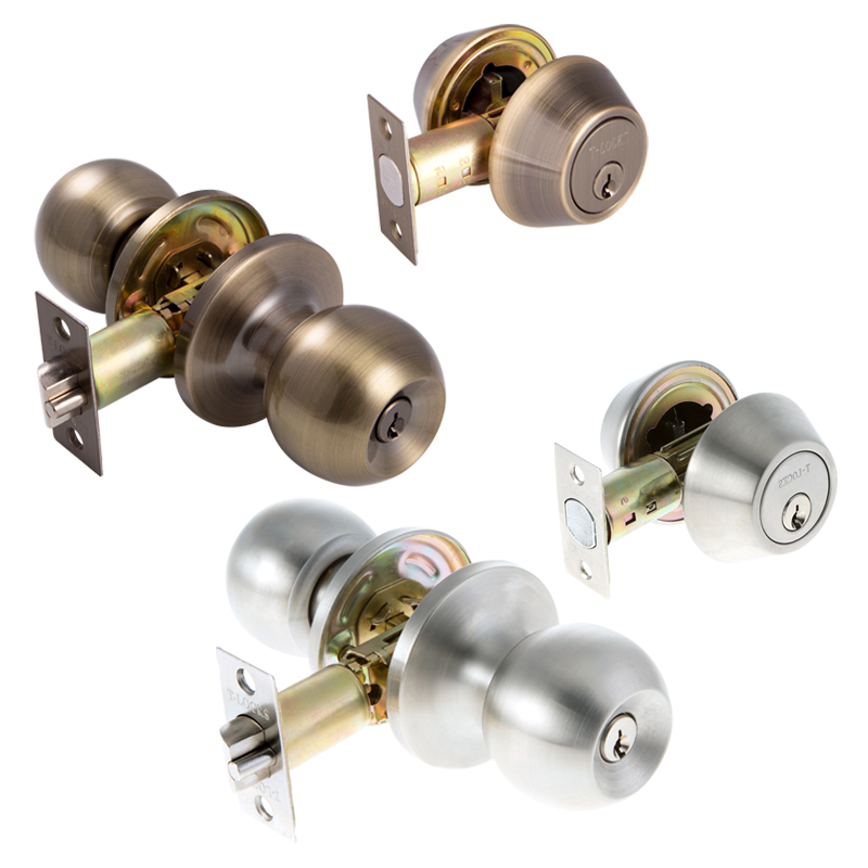 T-Locks Combo Set-Double Cylinder-Deadbolt/Knob Set | InterChem