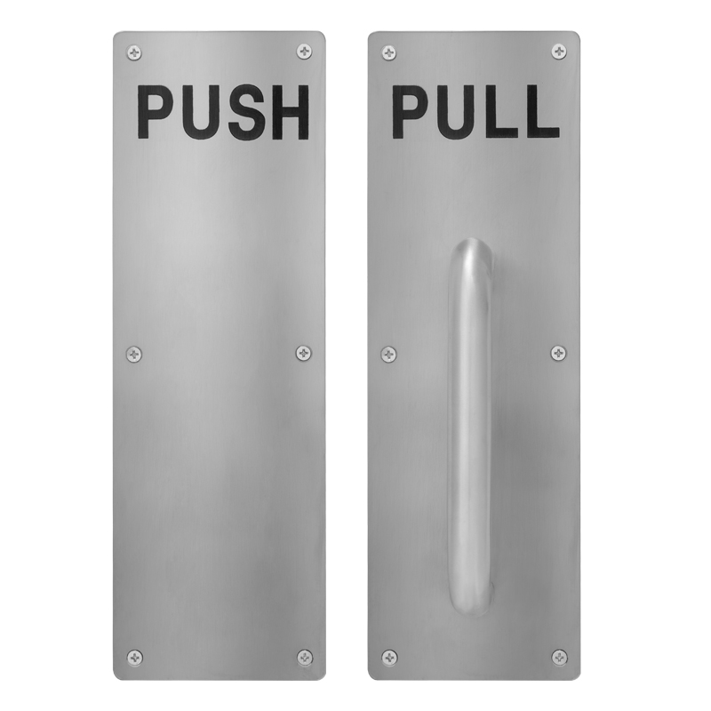 Toledo Push & Pull Plates for Doors-Stainless Steel | InterChem